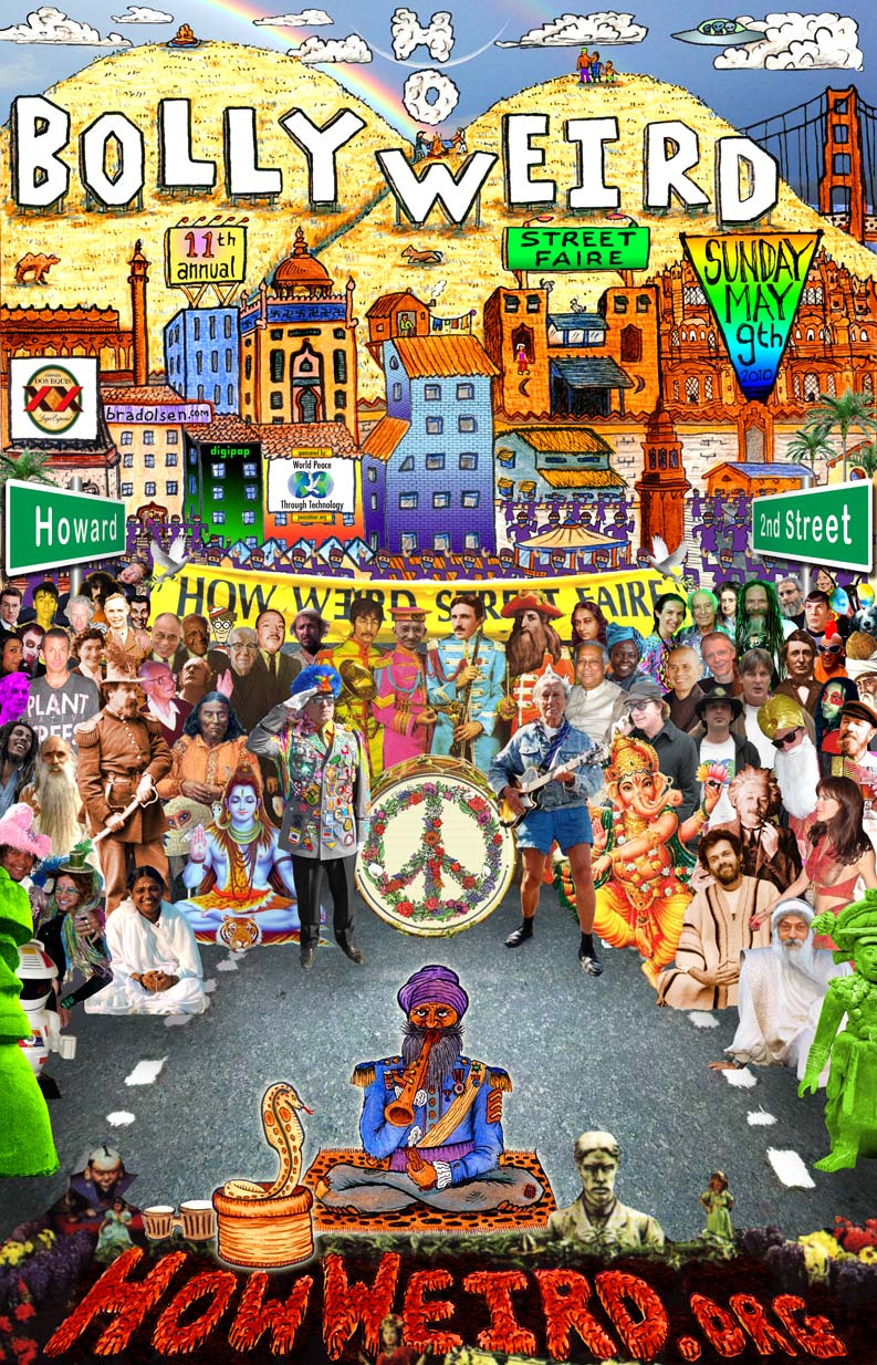 2017 How Weird Street Faire: Music, Visionary Art, Tech & Trippy Poster ...