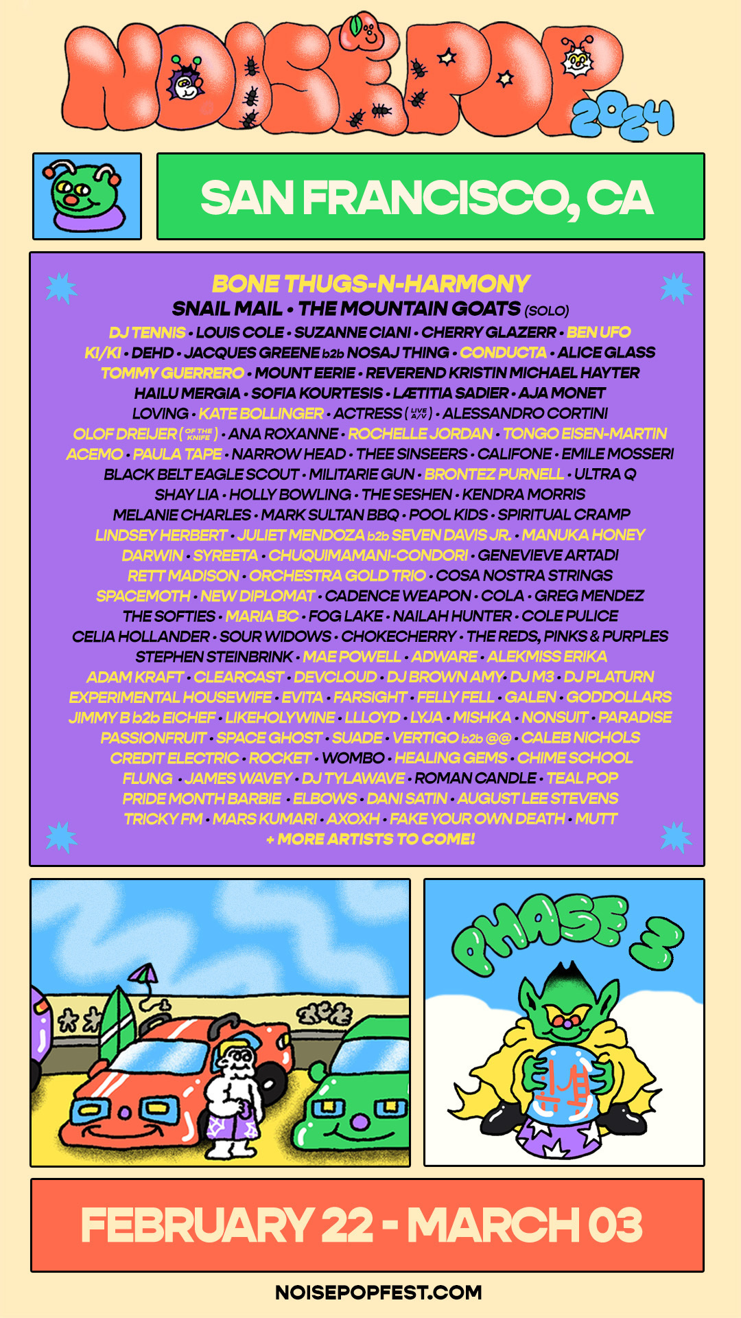 Noise Pop Festival Announces 2024 Lineup | SF Station